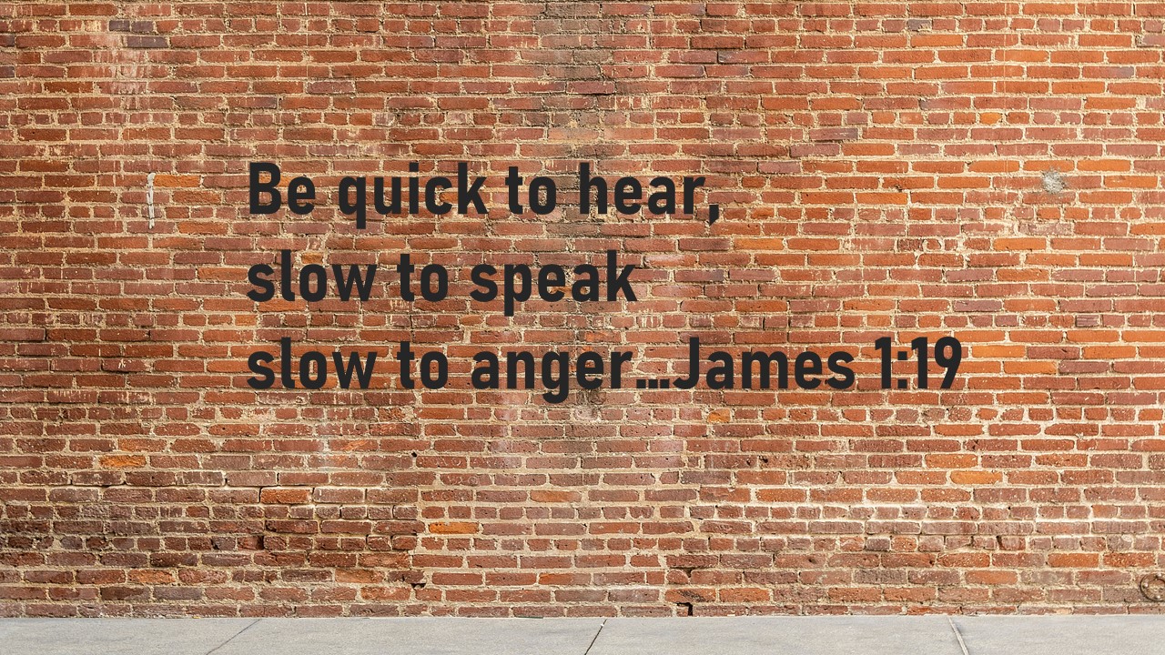 Patience is Being Slow to Anger : Bishop Cummins Reformed Episcopal Church